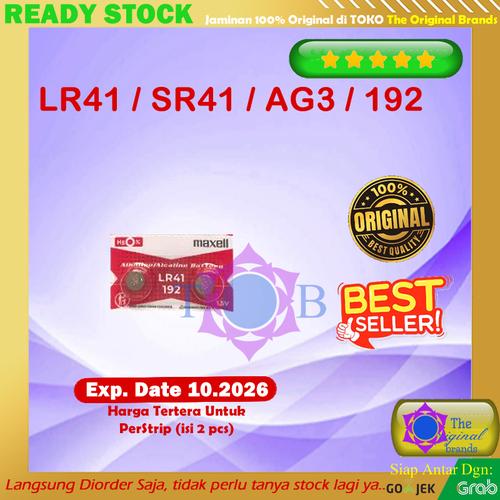 Jual Baterai LR41 AG3 SR41 MAXELL 1.5V Battery - Jakarta Utara - The Original Brands | Tokopedia