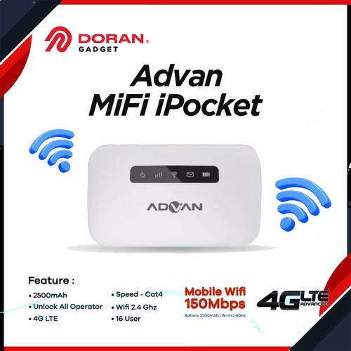 Jual Advan Modem MiFi Pocket 4G LTE Mobile Wifi 150Mbps Unlock All ...