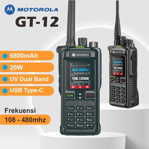 Jual HT Motorola GT12 Handy Talky UHF 16 Channel Hemat Baterai dan Tahan Lama HT Motorola GT 12 ...