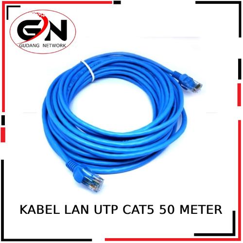 Jual KABEL LAN UTP CAT5 50 METER SIAP PAKAI / Kabel Lan CAT 5 50Meter ...