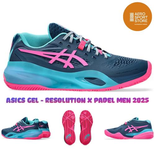 Jual [ SEPATU PADEL ASICS GEL - RESOLUTION X PADEL MEN 2025 / Mako Blue ...