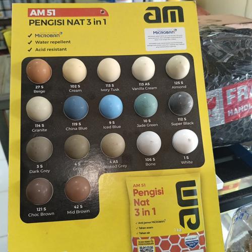 Jual AM 51 Pengisian Nat Super premium am @1kg warna (Vanila Cream 113 ...
