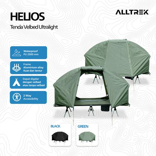 Promo ALLTREK Tenda Camping HELIOS Tenda Velbed Ultralight - BLACK ...