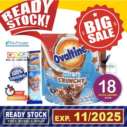 Jual Ovaltine Cold Crunchy Iced Choco 18stick Minuman Sereal Ice ...