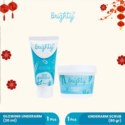 Jual BRIGHTY Glowing Underarm x Underarm Scrub (LIMITED PACKAGE) - Kota ...