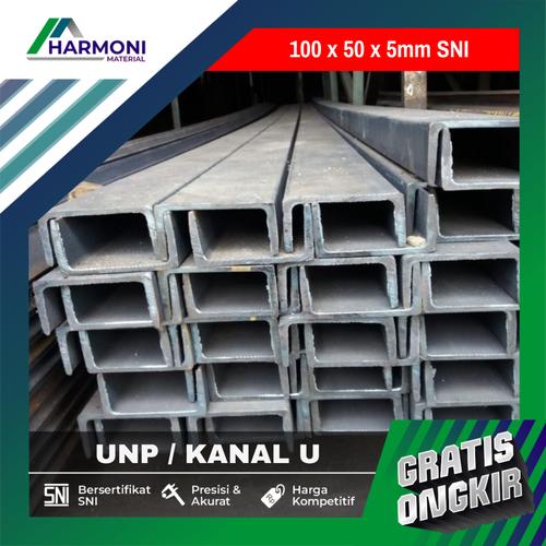 Jual Besi Kanal UNP 100 x 50 x 5 mm x 6 Meter Sertifikat SNI - Kab ...