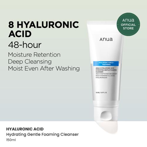 Promo ANUA 8 Hyaluronic Acid Hydrating Gentle Foaming Cleanser 150ml ...