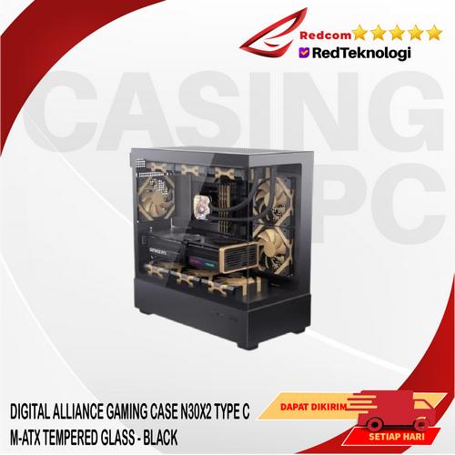 Jual DIGITAL ALLIANCE GAMING CASE N30X2 TYPE C M-ATX TEMPERED GLASS ...