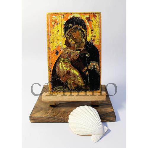 Jual Ikon Maria Theotokos Vladimir | Kayu Asli Mater Dei Mother of God ...