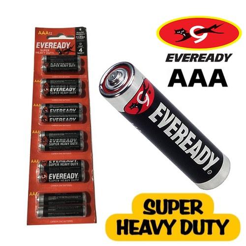 Jual 12pcs Baterai Batterai Battery Eveready Hitam Super Heavy Duty ...