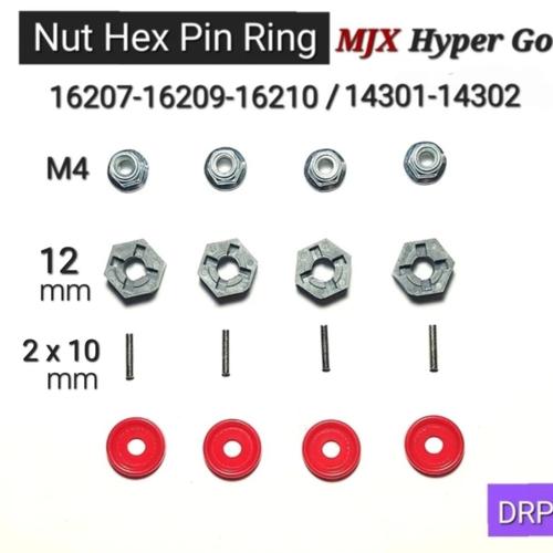 Jual Baut Roda Nut Hex Pin Wheel MJX Hyper Go 16207 16210 16209 RC Car ...