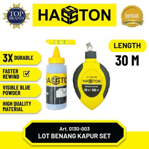 Jual HASSTON Chalk Line Sipatan Marking Tinta With Powder 30 Meter 0130 ...