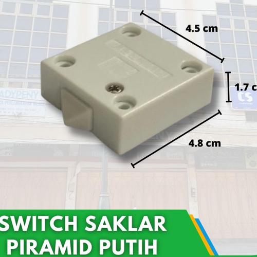 Jual Switch Saklar Kotak Piramid Pintu Lemari Geser Push Off Sliding ...