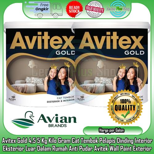Jual Avitex Gold Avian Brands Cat Tembok Pelapis Dinding 5 Kg Kental ...