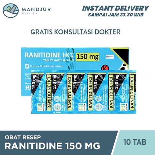Jual Ranitidine Hexpharm 150 Mg Strip 10 Tablet / Obat Asam Lambung ...