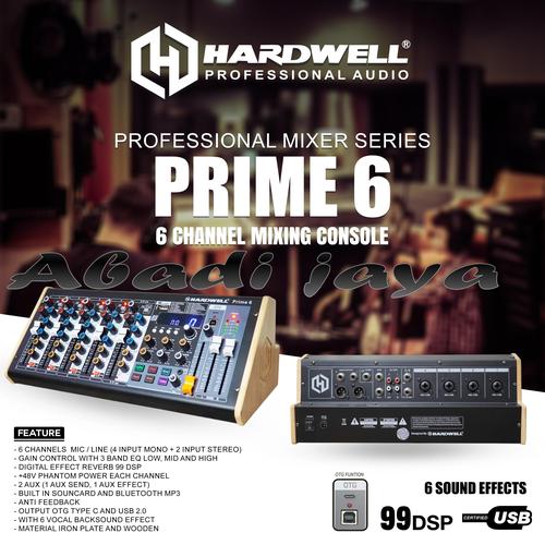 Jual mixer audio 6 channel hardwell prime 6 original - Jakarta Barat - Abadijaya215 | Tokopedia