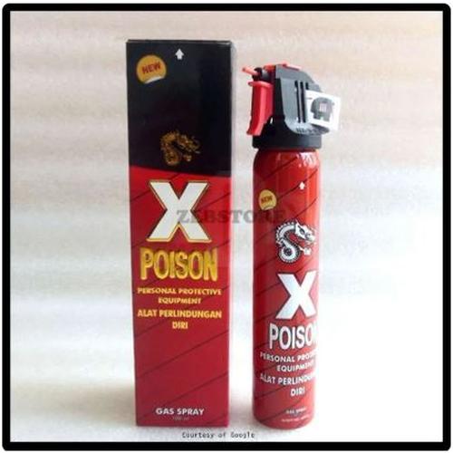 Jual Semprotan Lada Merica Papper Spray Perlindungan Diri X Poison ...