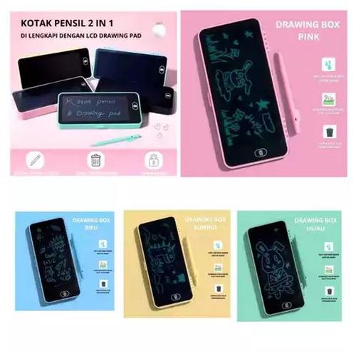 Jual Ukuran Besar Drawing Box Kotak Pensil Dan Papan Coret Kreatif Anak ...
