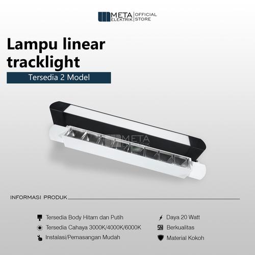 Jual Lampu rel trek 20W bentuk panjang bar lamp rail track satuan 30W ...