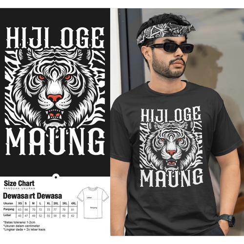 Promo Kaos Hiji Oge Maung - Bapak Aing (Lengan Pendek) - Putih, S - Kota Depok - Kaostoem ...