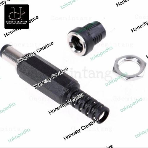 Jual Jack DC Socket DC power supply Dc Panel Male Female 5.5 x 2.1mm ...