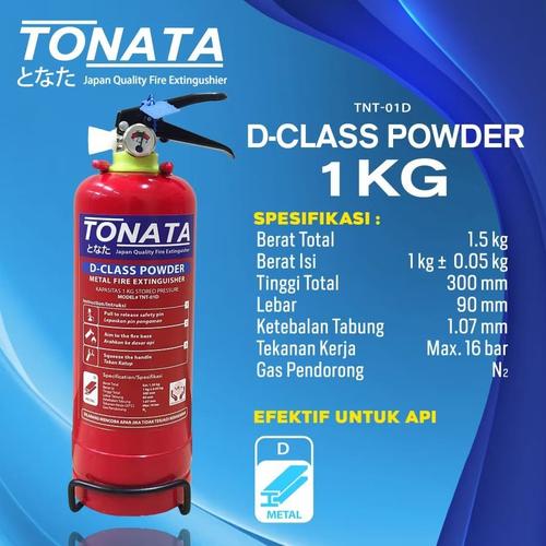 Jual APAR 1Kg kelas D / APAR Powder Class D / APAR D-Class 1 Kg TONATA ...