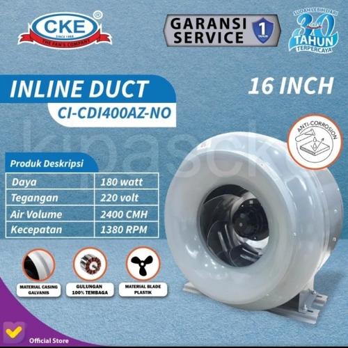 Jual Centrifugal Inline Duct Fan 16 Inch CKE Blower Inline Duct Booster ...