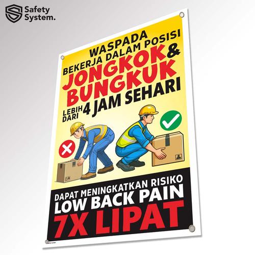 Jual Spanduk banner K3 safety ergonomis angkat angkut manual handling ...