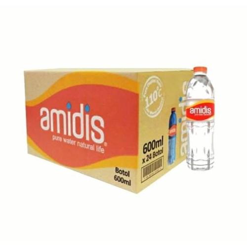 Jual AMIDIS Air Distilasi 600ml - 1 dus isi 24 botol (Air Distilasi ...