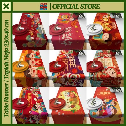 Jual Taplak Meja Table Runner 230x40 cm Imlek CNY Chinese New Year ...