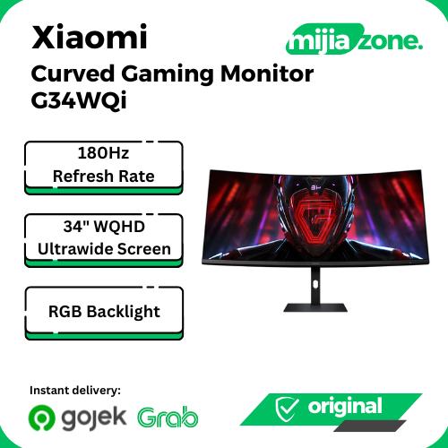 Jual Xiaomi Curved Gaming Monitor G34WQi 34 inch WQHD Ultra Wide Screen ...