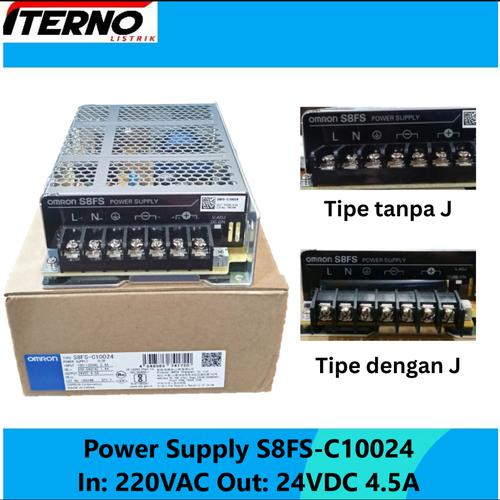 Jual Power Supply S8FS-C10024J+bracket 24VDC 4.5A Omron - S8FS-C10024, Tanpa Bracket - Kota ...