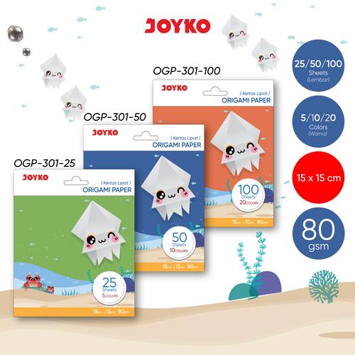 Promo Origami Paper Kertas Lipat Seni Joyko OGP-301 15 x 15 cm - 50 ...