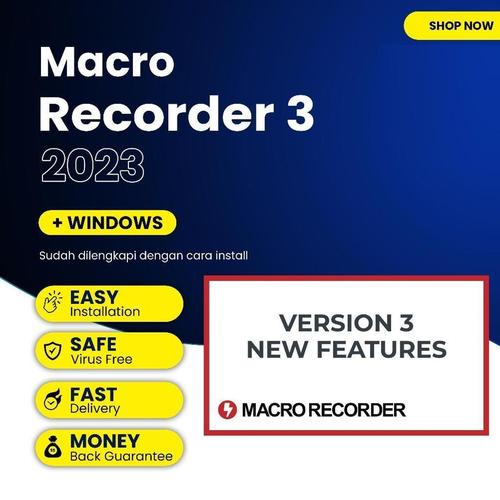 Jual Software Makro: Macro Recorder Enterprise 3 Full Version Untuk Komputer Laptop PC WINDOWS ...