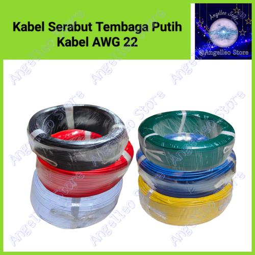 Jual Kabel AWG 22~Kabel Serabut Tunggal~TINNED CU~Tembaga Putih~Permeter - Hitam - Kota ...