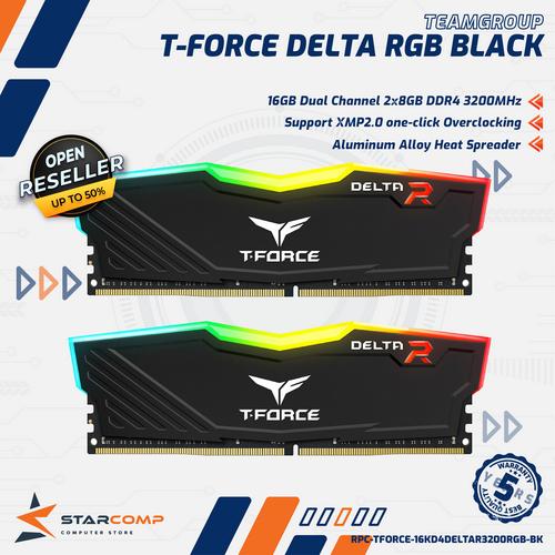 Promo Teamgroup T-Force Delta RGB 16GB Dual Channel 2x8GB DDR4 3200MHz ...