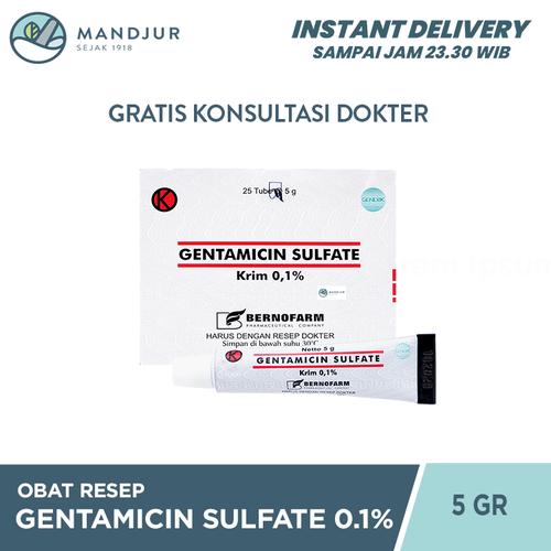 Jual Gentamicin Sulfate Bernofarm 0,1% Cream 5 Gram / Obat Kulit ...