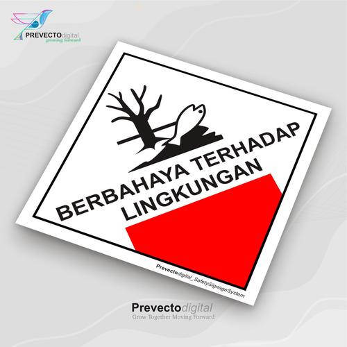 Jual Sticker Simbol Label K3 Limbah B3 Hazmat Berbahaya Terhadap ...