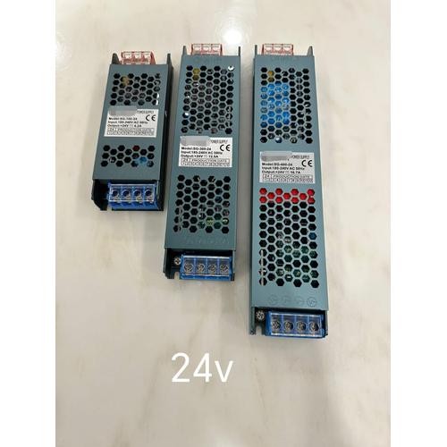 Jual Trafo Adaptor Led Strip Power Supply Slim DC 24V Greey 100W,300W ...