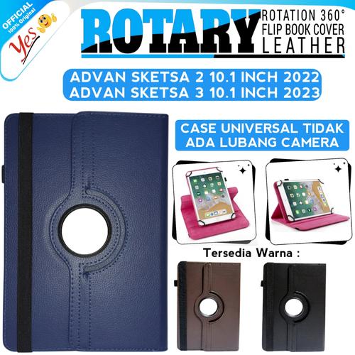 Promo Case Tab Advan Sketsa 1 2 3 Sarung Rotary Universal Flip Cover ...