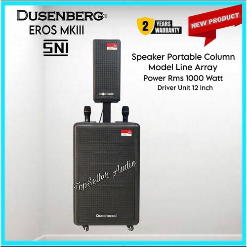 Jual Speaker Portable Column Aktif Model Line Array 12 Inch Dusenberg EROS MKIII Bluetooth TWS ...