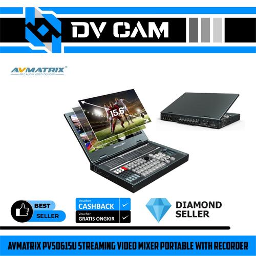 Promo AVMATRIX PVS0615U Streaming Video Mixer Portable with Recorder ...