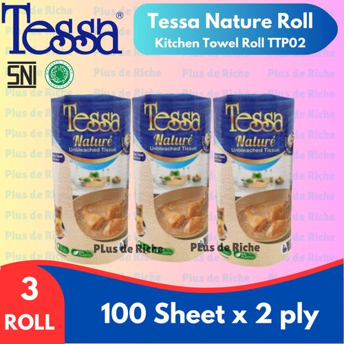 Promo (3 Pack) TESSA NATURE TOWEL 100S (TTP-002) - Tissue Dapur Kitchen ...