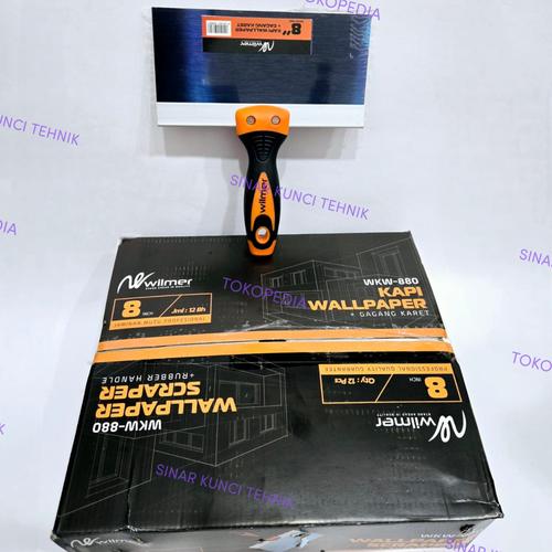 Jual Kape Gipsum Stainless 8" inch WILMER / Scraper Gypsum Gagang Fiber ...