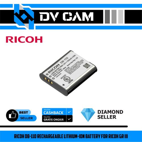 Jual Ricoh DB-110 Rechargeable Lithium-Ion Battery for Ricoh GR III ...