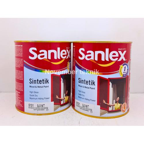 Jual Cat Kayu dan Besi Sanlex Sintetik 0.8 Ltr Cat Kayu dan Besi Sanlex ...