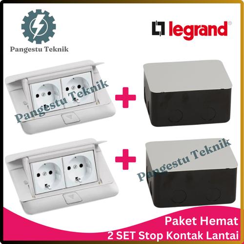 Jual (Paket Hemat - 2 Set) Legrand Stop Kontak Lantai / Bundling Frame ...