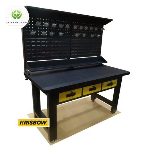 Jual KRISBOW MEJA WORKSHOP WORK BENCH MEJA KERJA BENGKEL 3 LACI DAN RAK ...