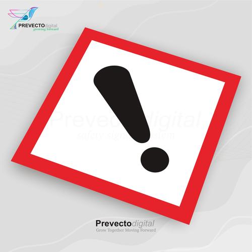 Jual Sticker Simbol Label K3 Limbah B3 Hazmat Label B3 Iritasi ...