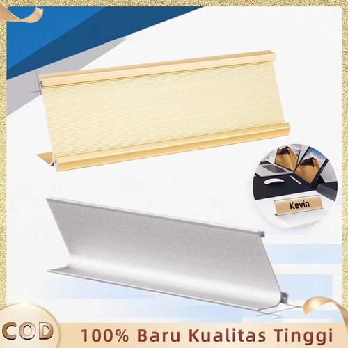 Jual Papan Nama Meja Alumunium18*6cm Desk Table Nameplat Aluminum Name ...